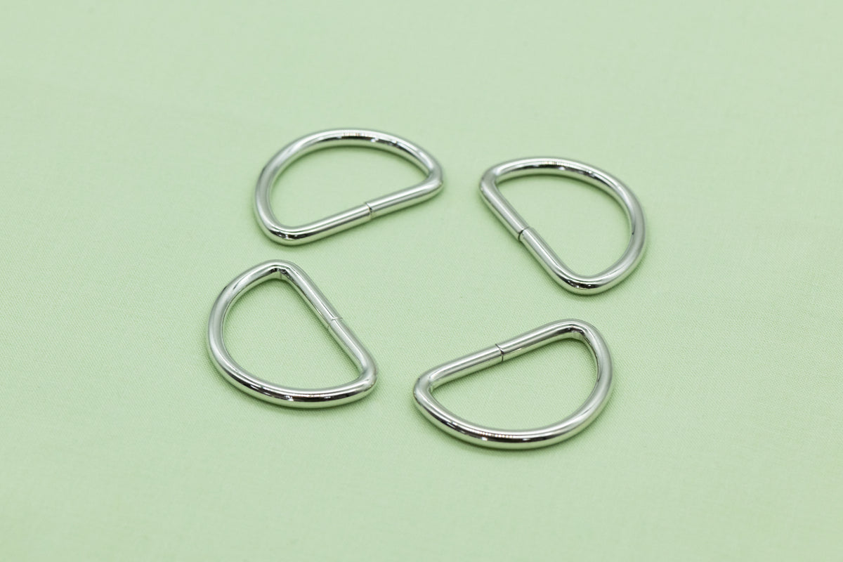 D Rings Silver - 4 pack – Chandlers Cottage